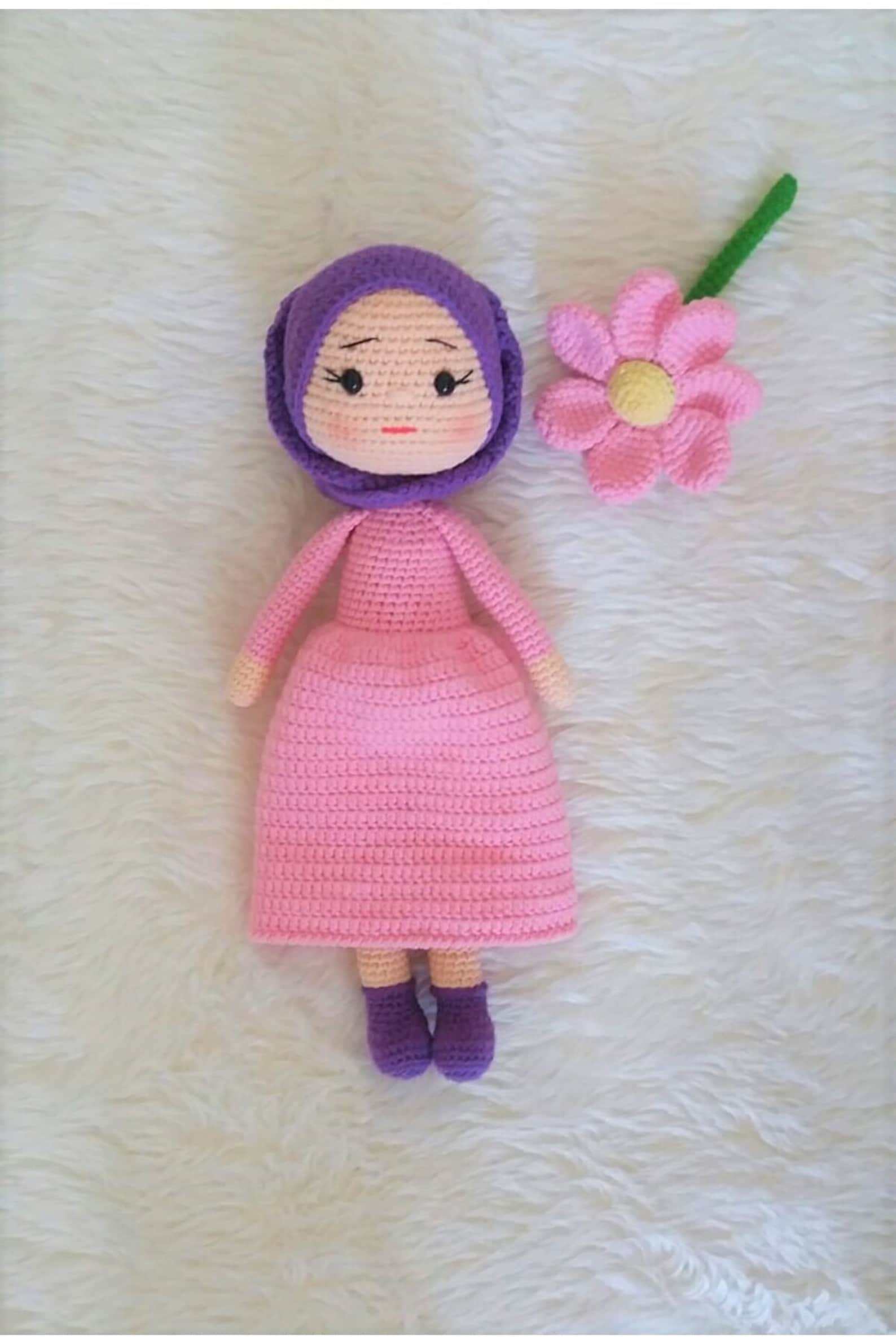 Crochet Hijab Doll Amigurumi Muslim Doll Doll in Hijab - Etsy
