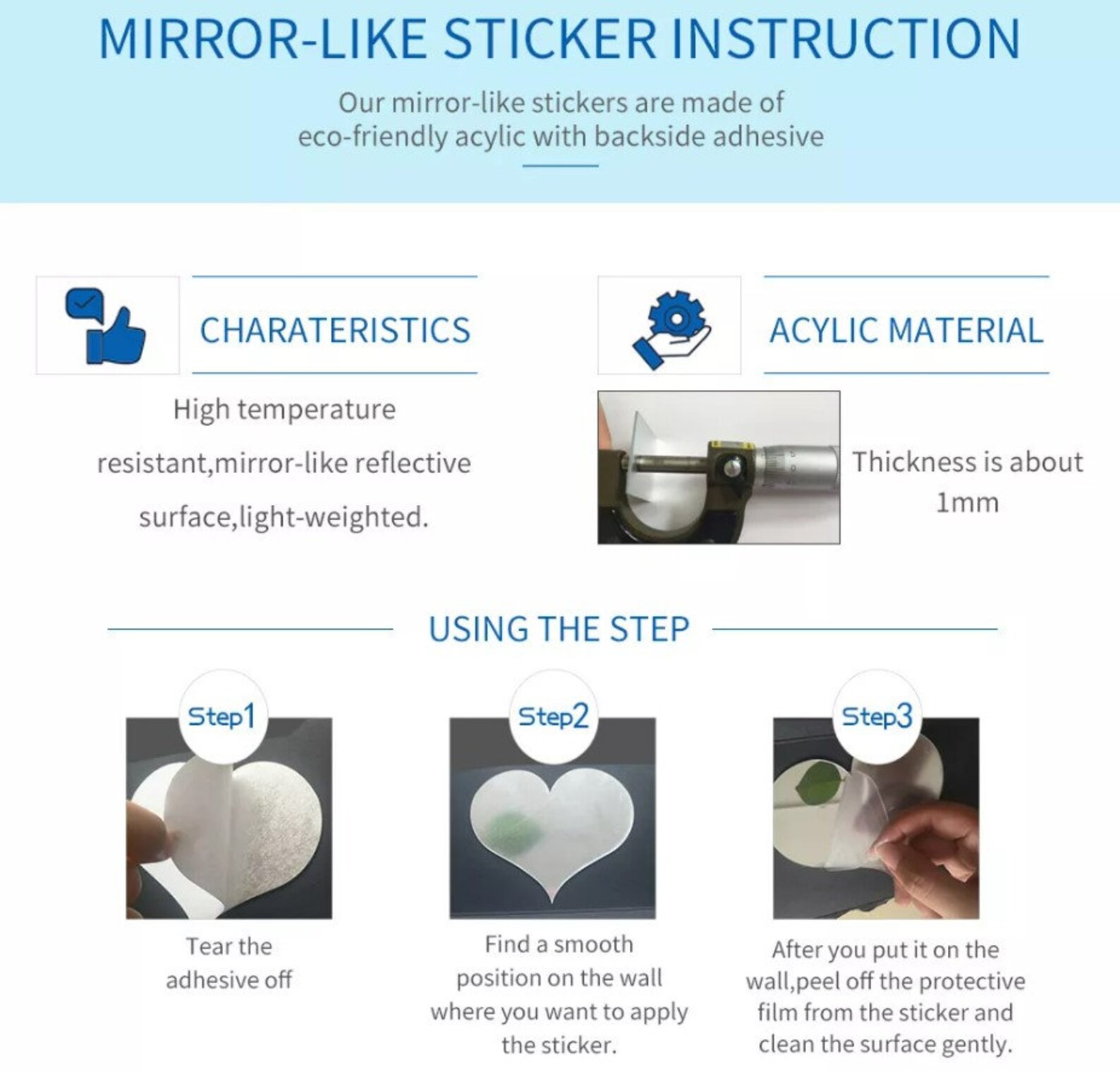 Flower Blossom Black Mirror Reflective Wall Stickers - Etsy
