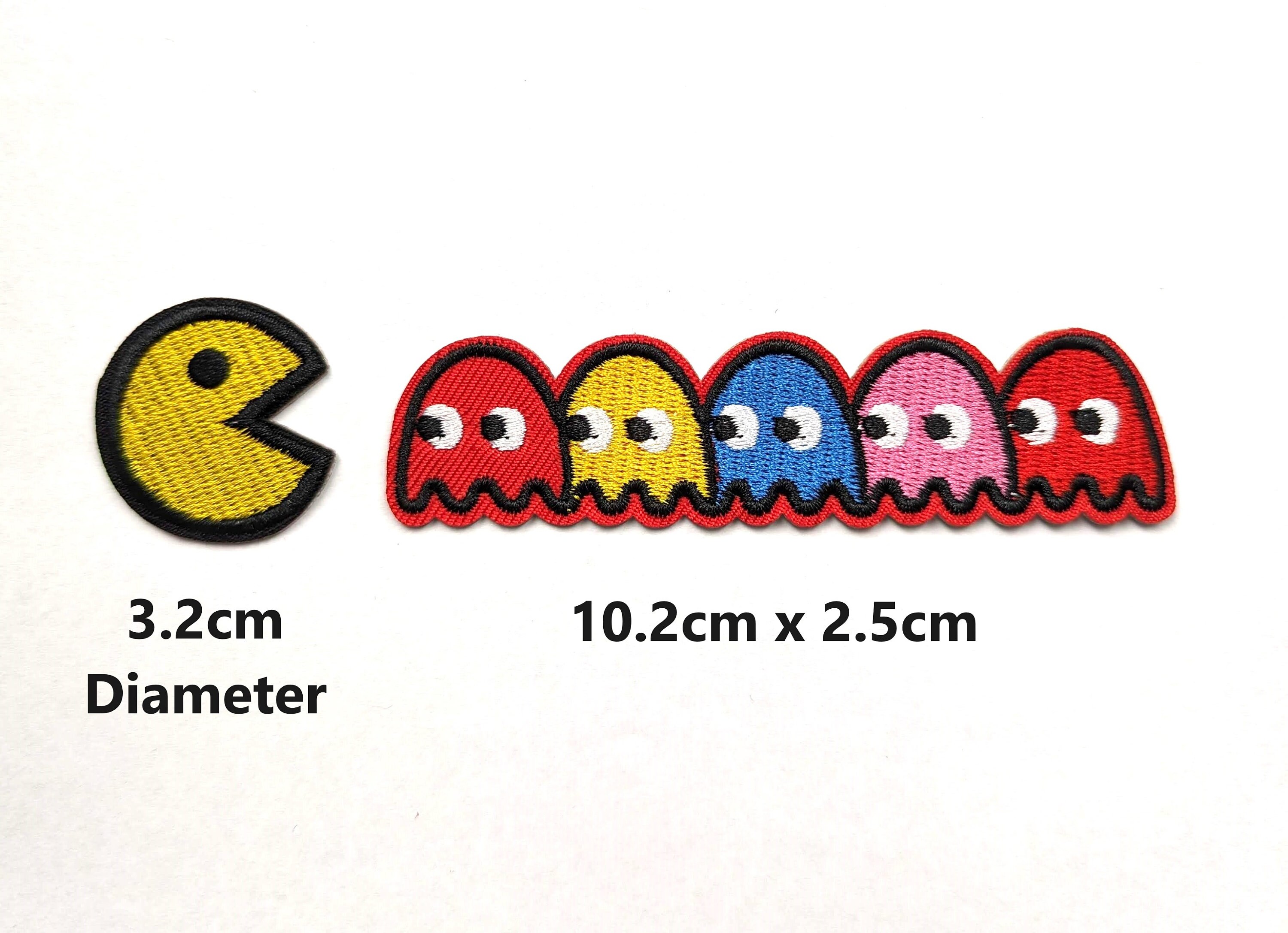 PACMAN Pac-man Game Embroidered Patch Self Adhesive Logo Stickers on ...