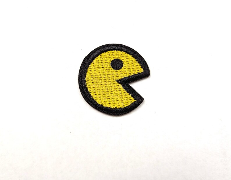 PACMAN Pac-man Game Embroidered Patch Self Adhesive Logo Stickers on ...