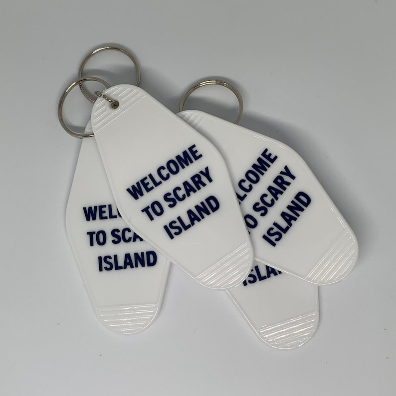 Welcome to Scary Island Key Tag, RHONY Gift, Funny Bravo Keychain ...