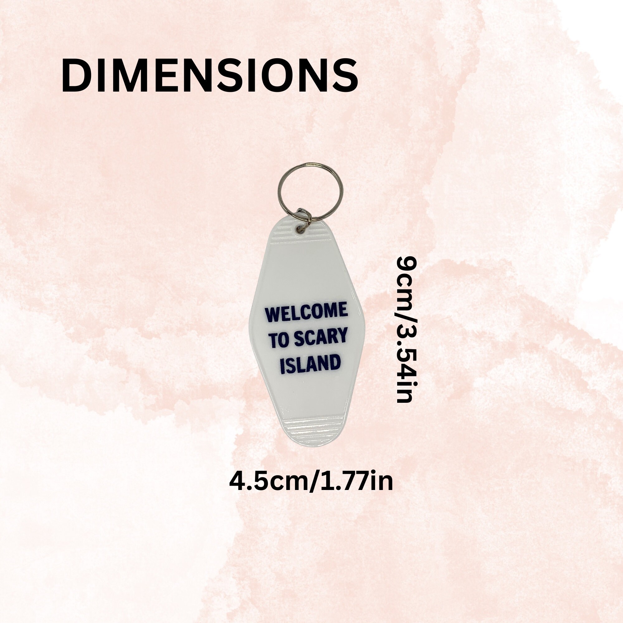 Welcome to Scary Island Key Tag, RHONY Gift, Funny Bravo Keychain ...