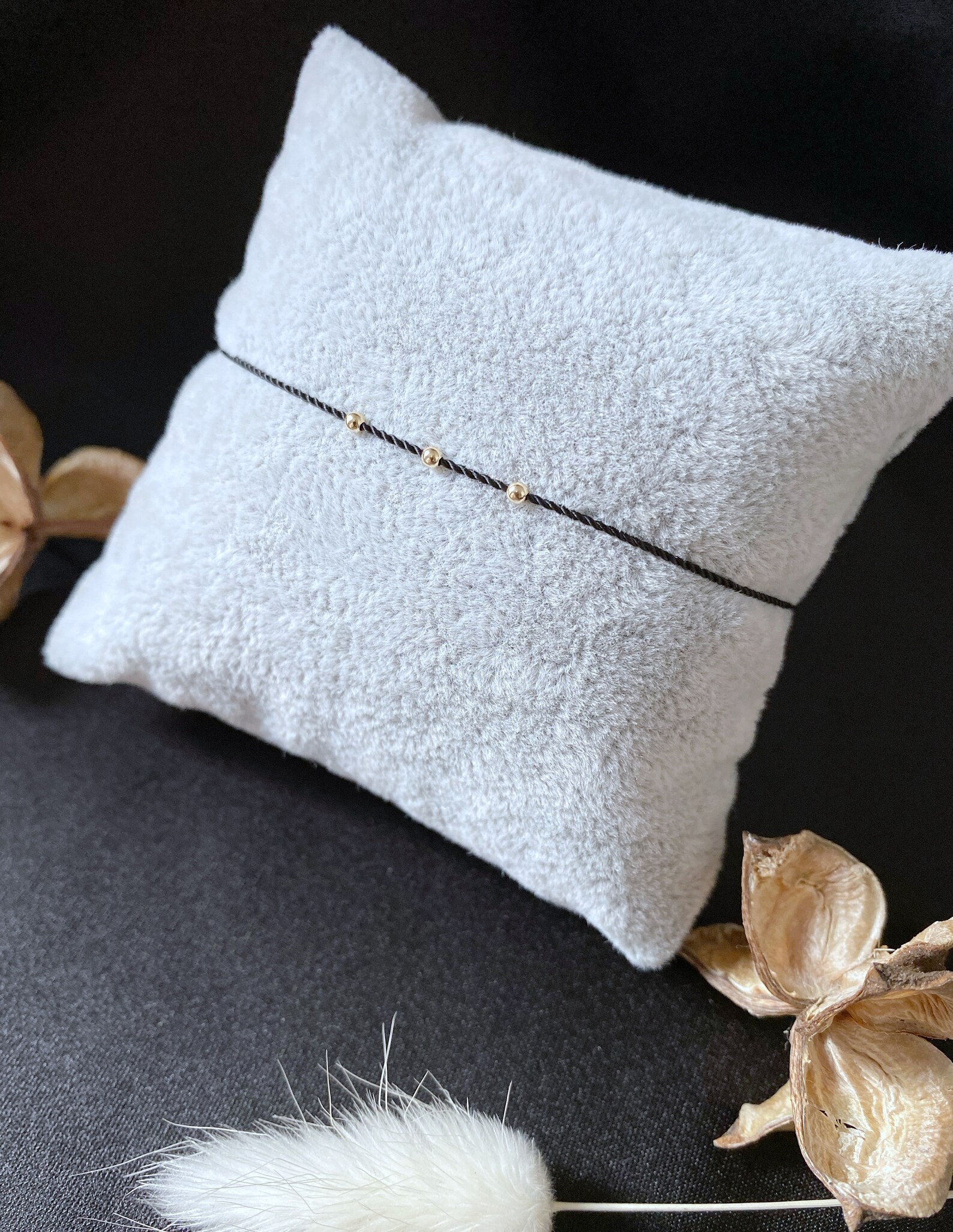 14k Gold Red String Bracelet Silk Cord Red String Bracelet | Etsy