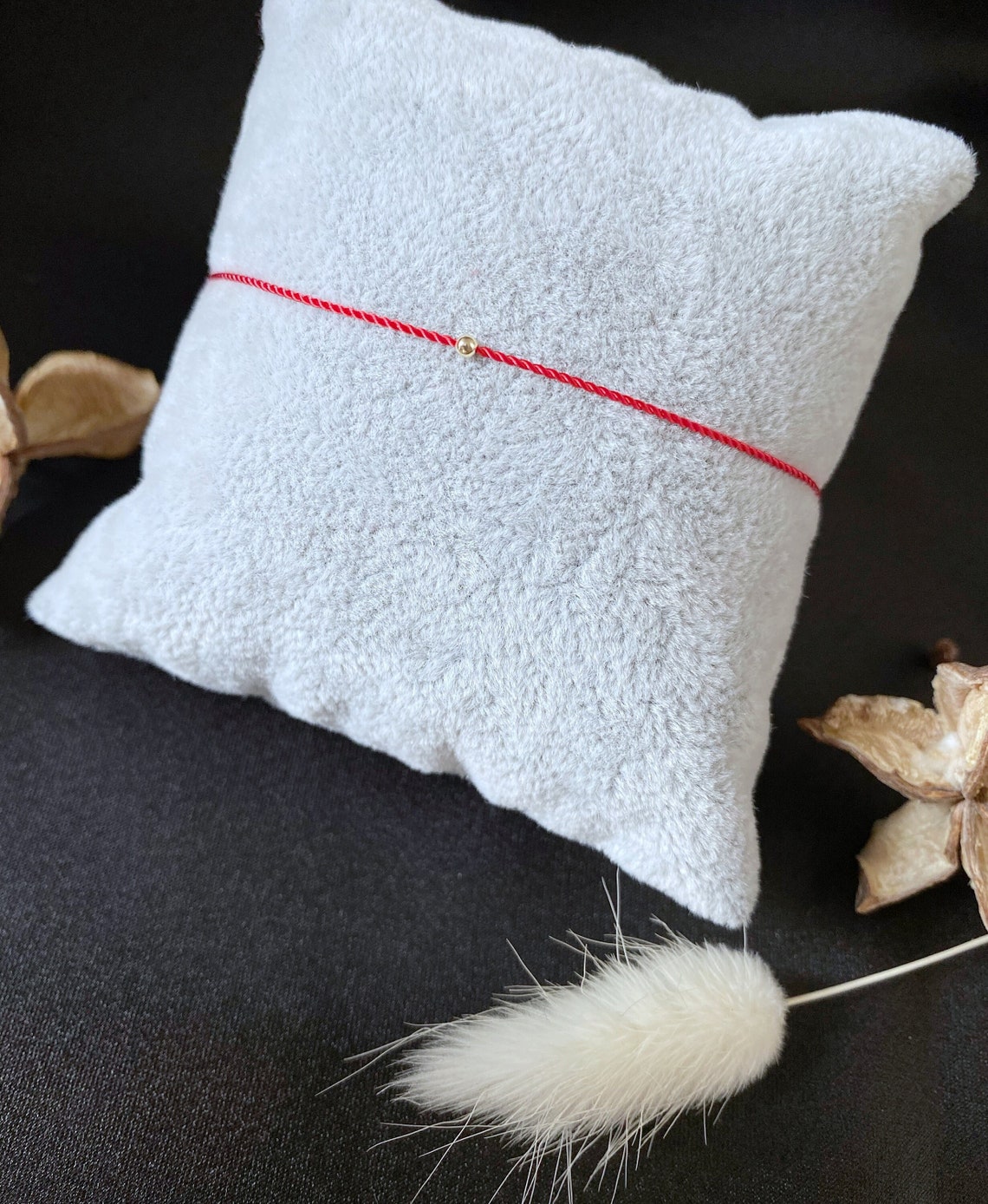 14k Gold Red String Bracelet Silk Cord Red String Bracelet | Etsy