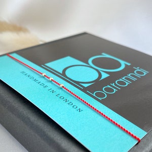 14k Gold Red String Bracelet Silk Cord Red String Bracelet | Etsy