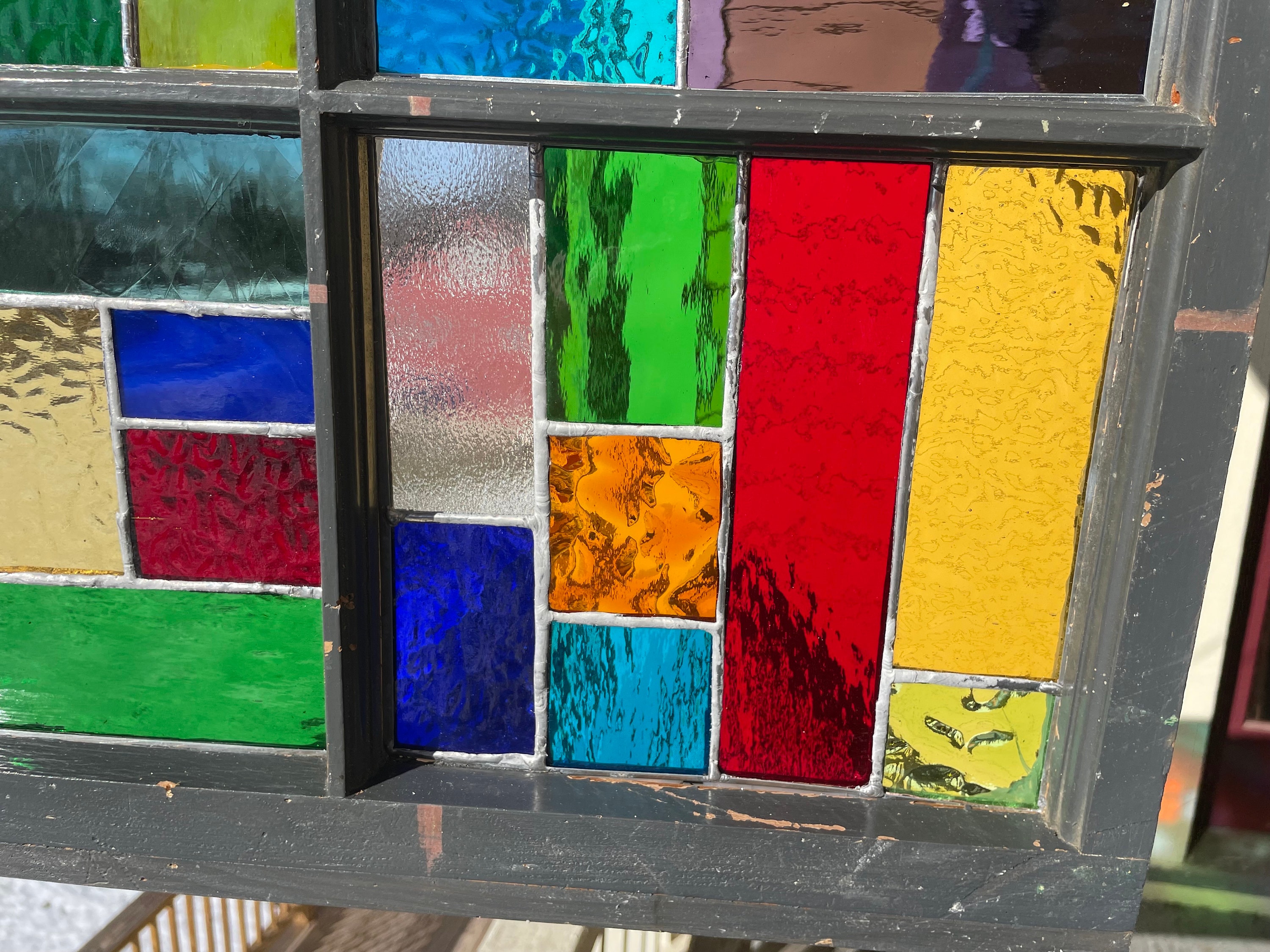 Stained Glass Farm House Window - Etsy