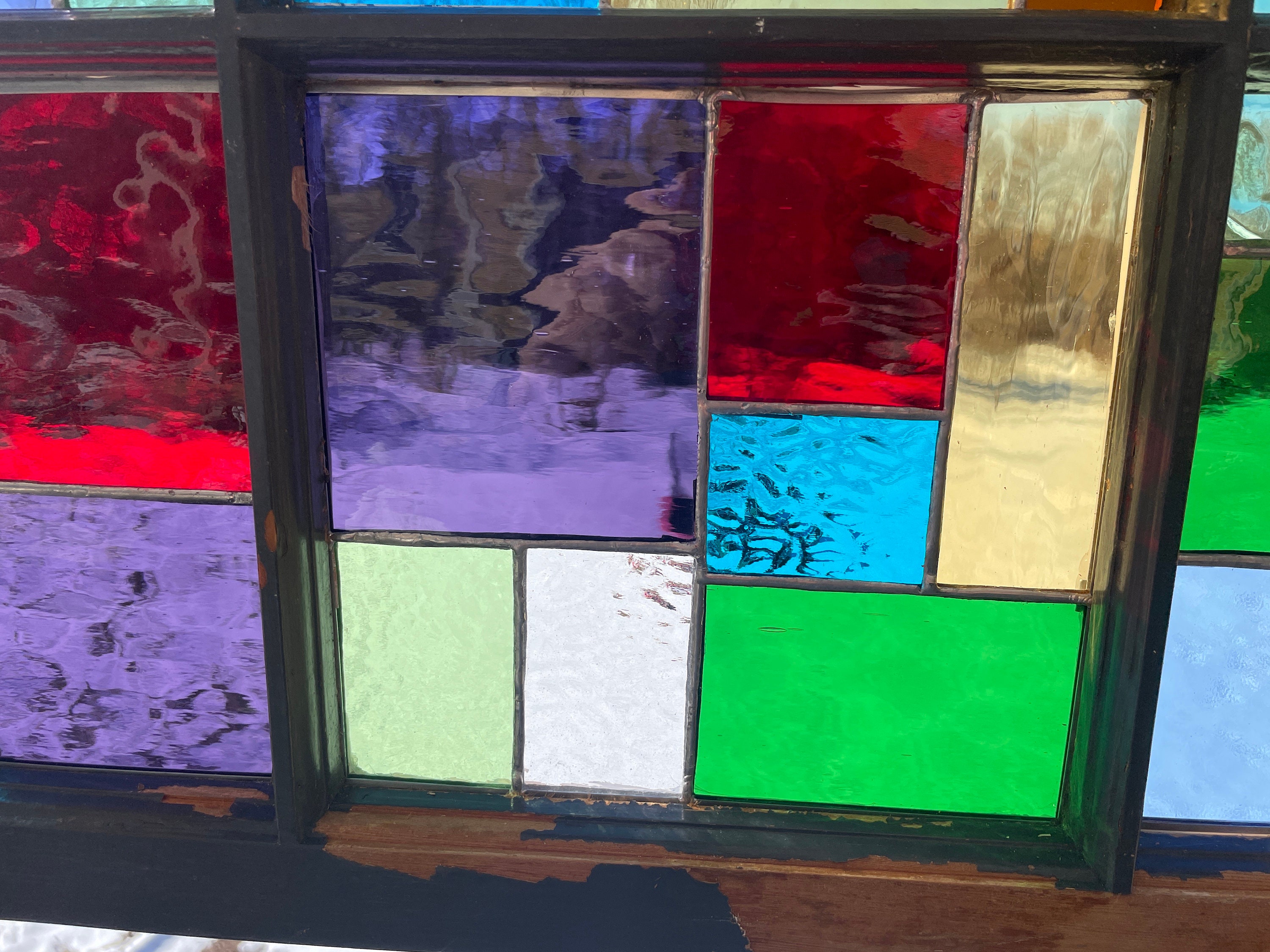 Stained Glass Farm House Window - Etsy