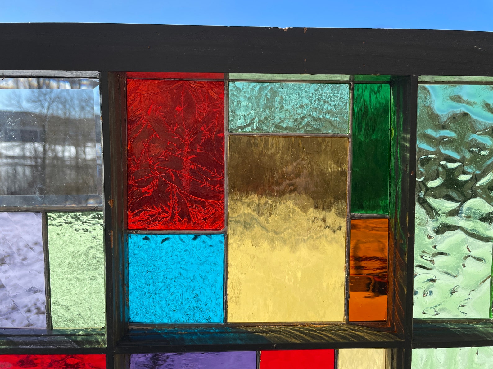 Stained Glass Farm House Window - Etsy