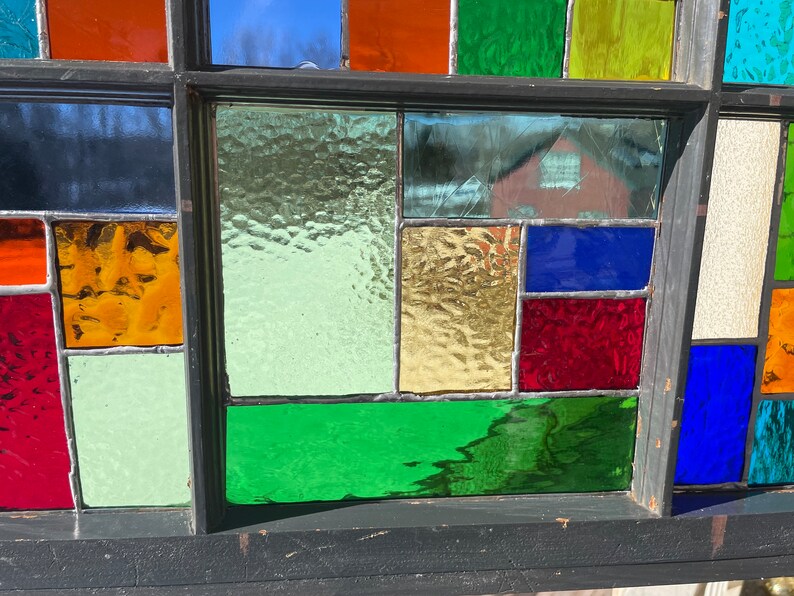 Stained Glass Farm House Window - Etsy