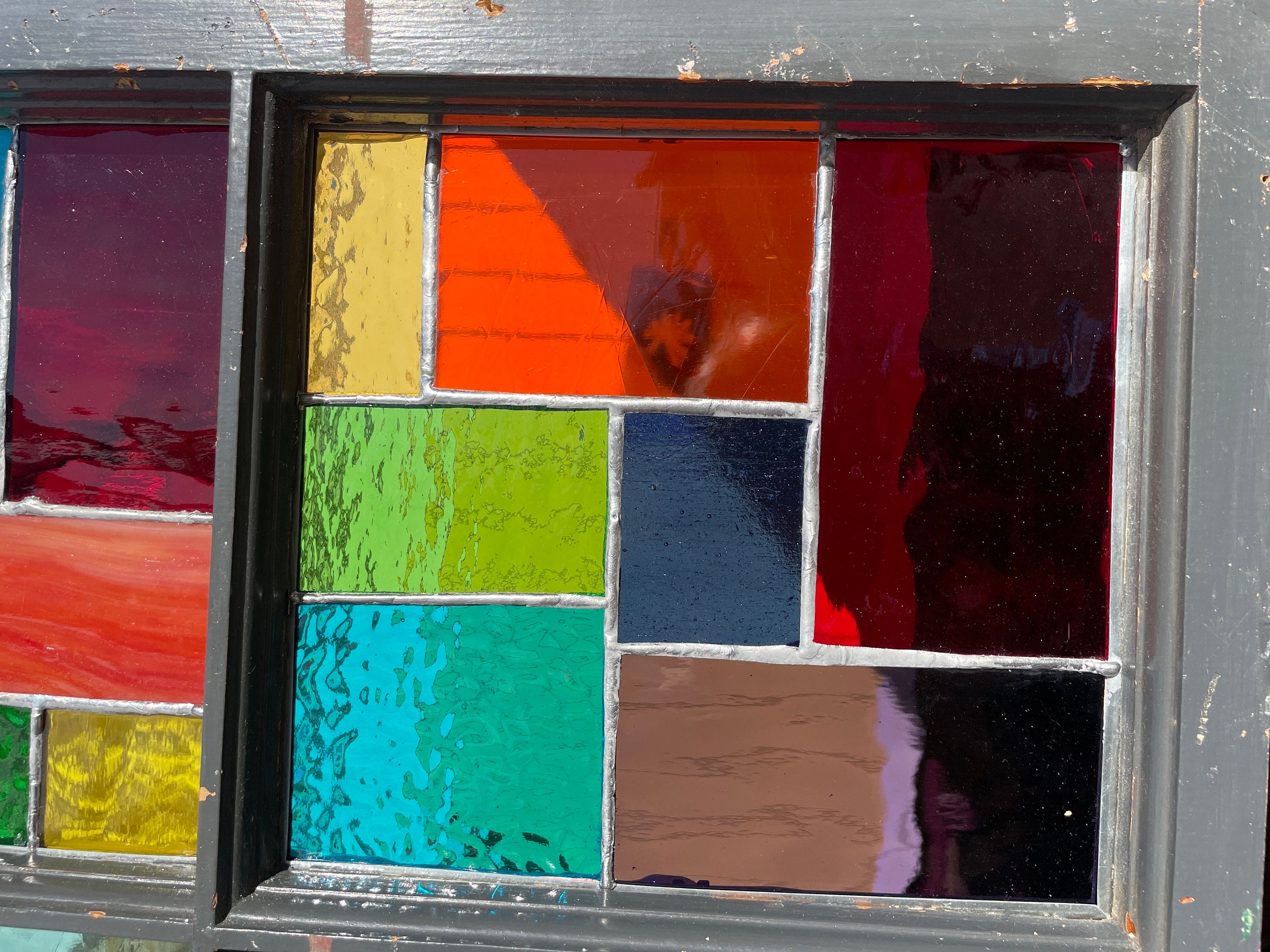 Stained Glass Farm House Window - Etsy