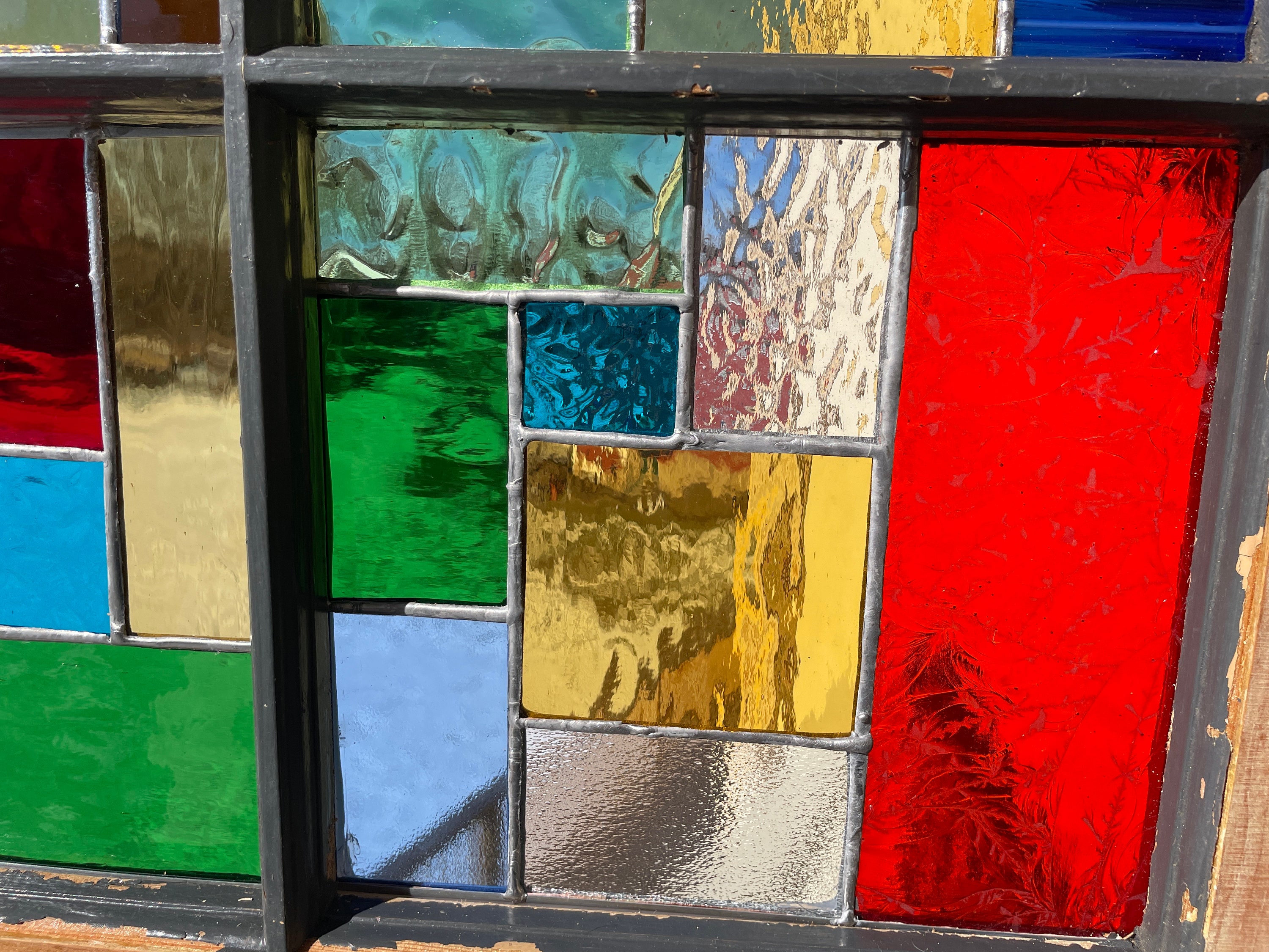 Stained Glass Farm House Window - Etsy