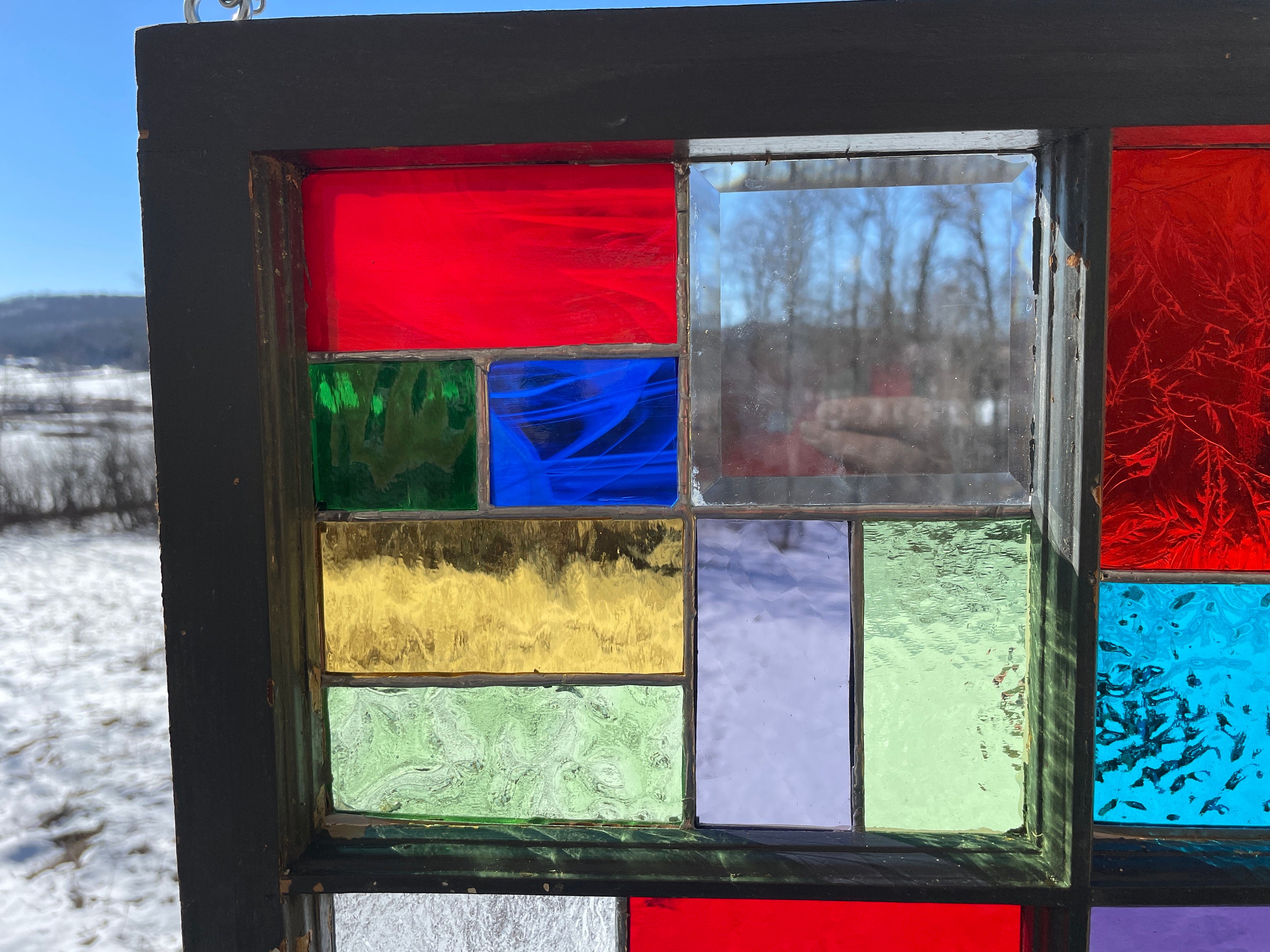 Stained Glass Farm House Window - Etsy