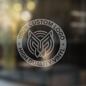 Custom Etched Glass Vinyl Decal | Custom Decal | Window Decal ...