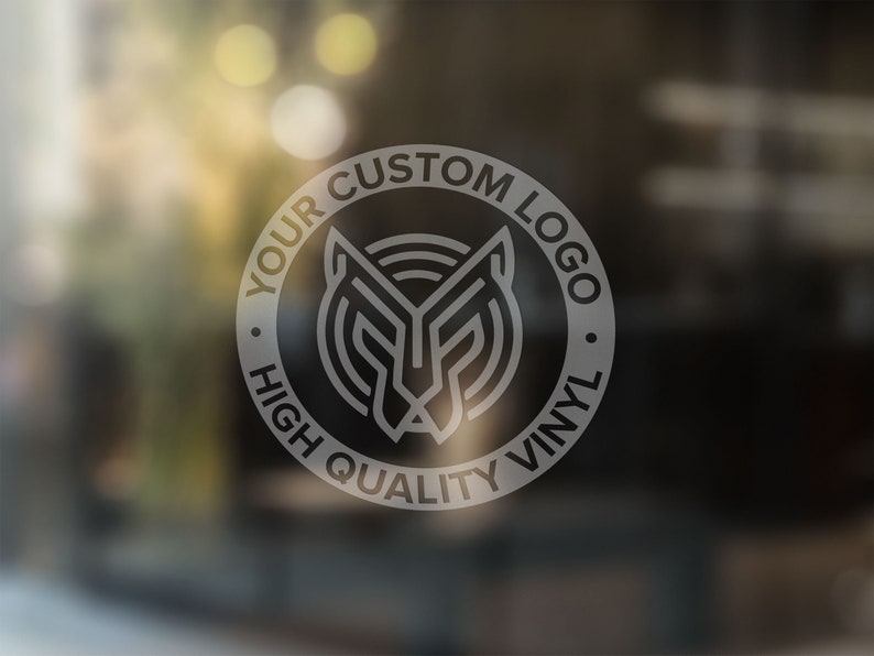 Custom Etched Glass Vinyl Decal | Custom Decal | Window Decal ...