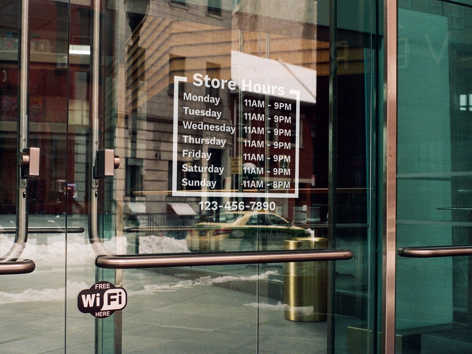 Store Hours Vinyl Decal Custom Decal Window Decal Store Sign Hours of ...