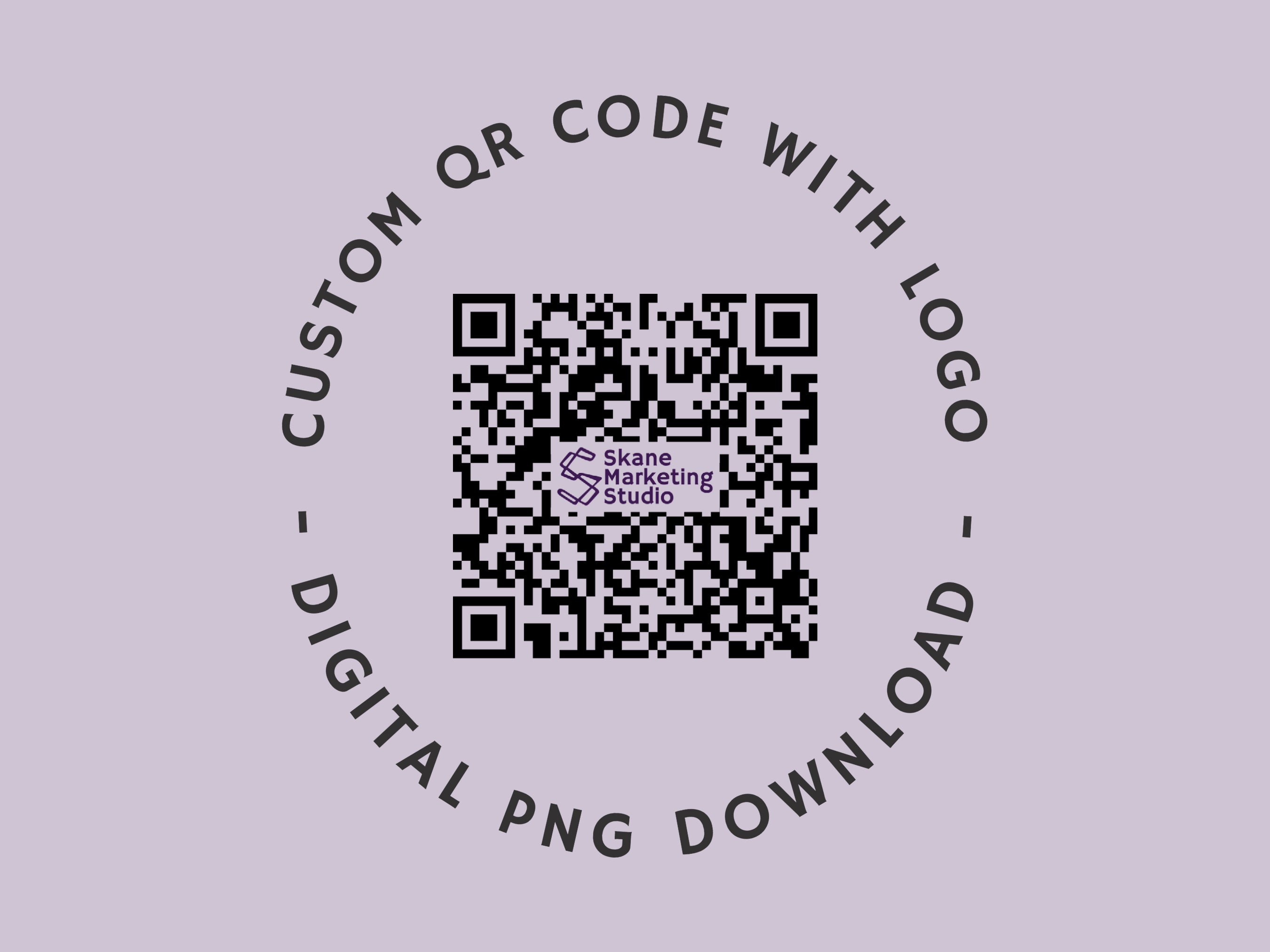 Custom QR Code | Digital Download | QR Code With Logo | Color QR Code ...