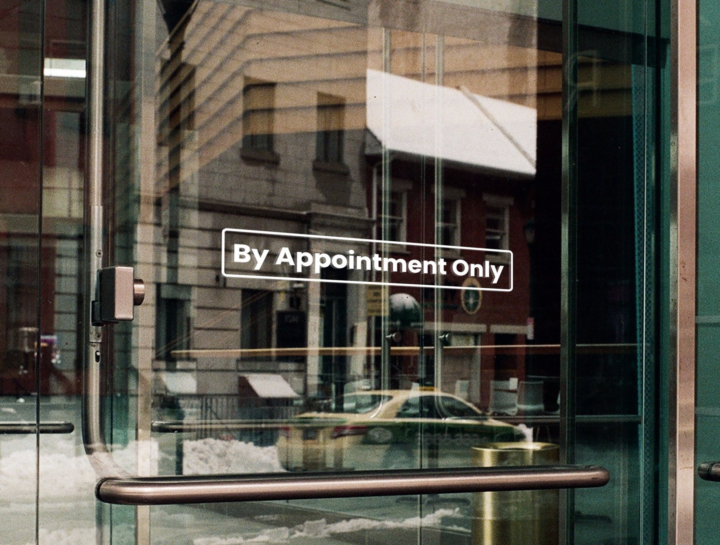 By Appointment Only Vinyl Decal | Custom Decal | Window Decal ...
