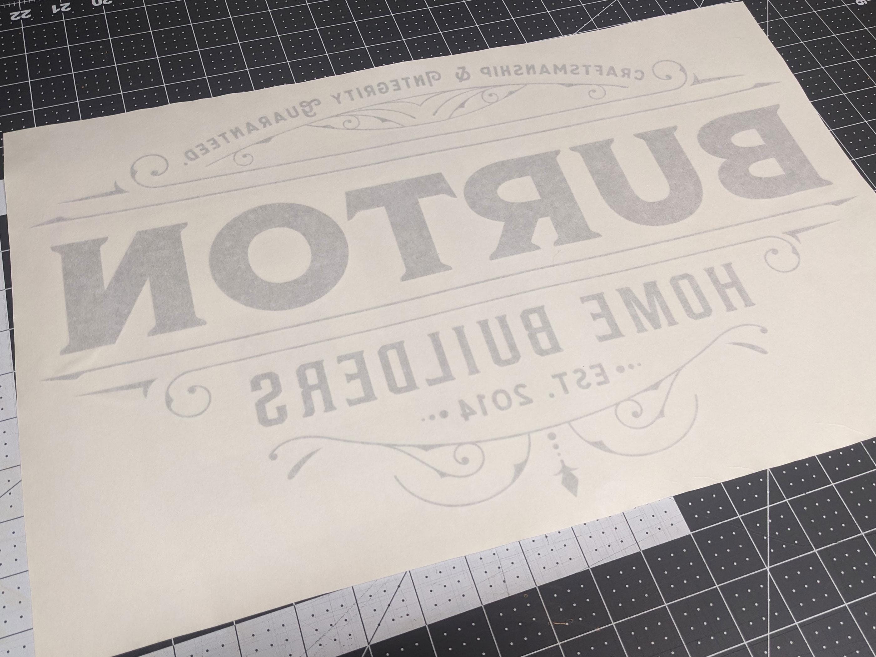 Custom Etched Glass Vinyl Decal | Custom Decal | Window Decal ...