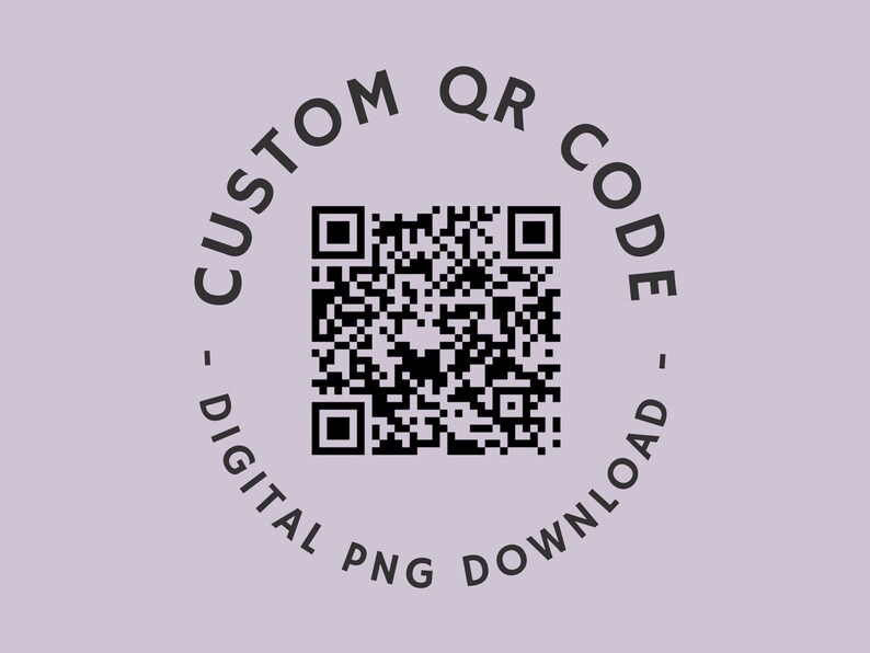 Custom QR Code | Digital Download | QR Code With Logo | Color QR Code ...