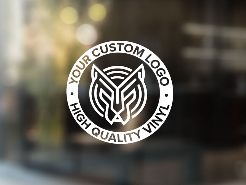 Custom Logo Vinyl Decal | Custom Decal | Window Decal | Business Sign ...