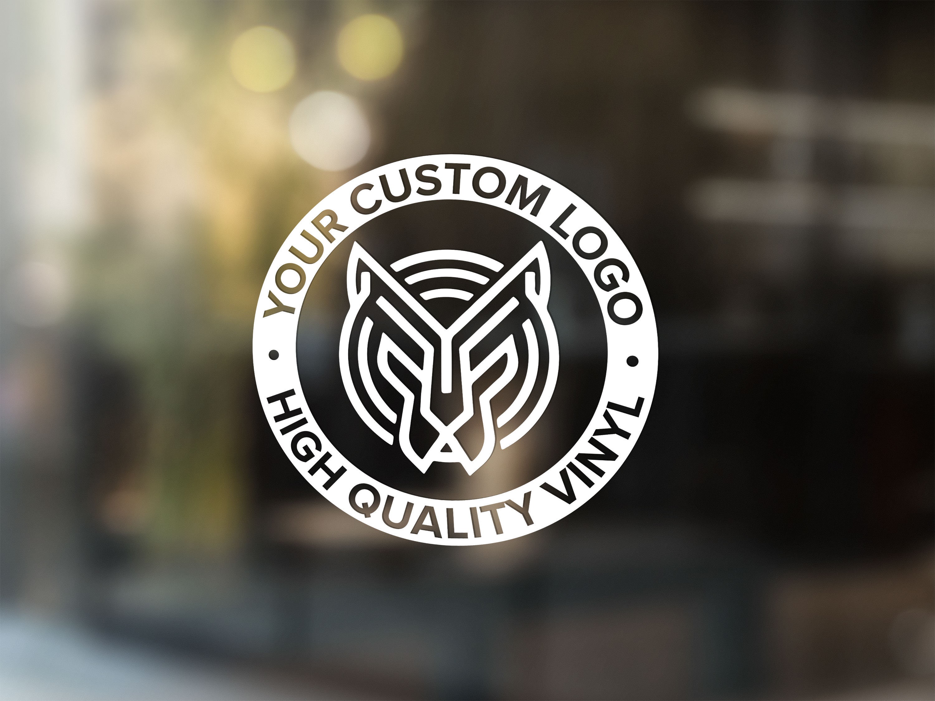 Custom Logo Vinyl Decal | Custom Decal | Window Decal | Business Sign ...