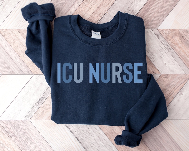 ICU Nurse Crewneck Sweatshirt ICU Nurse Shirts Tshirt ICU - Etsy