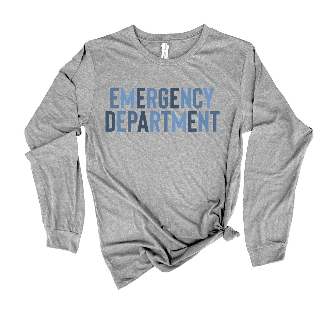 Emergency Department Shirt, ER Nurse Tshirt, Emergency Room Tech Gift ...
