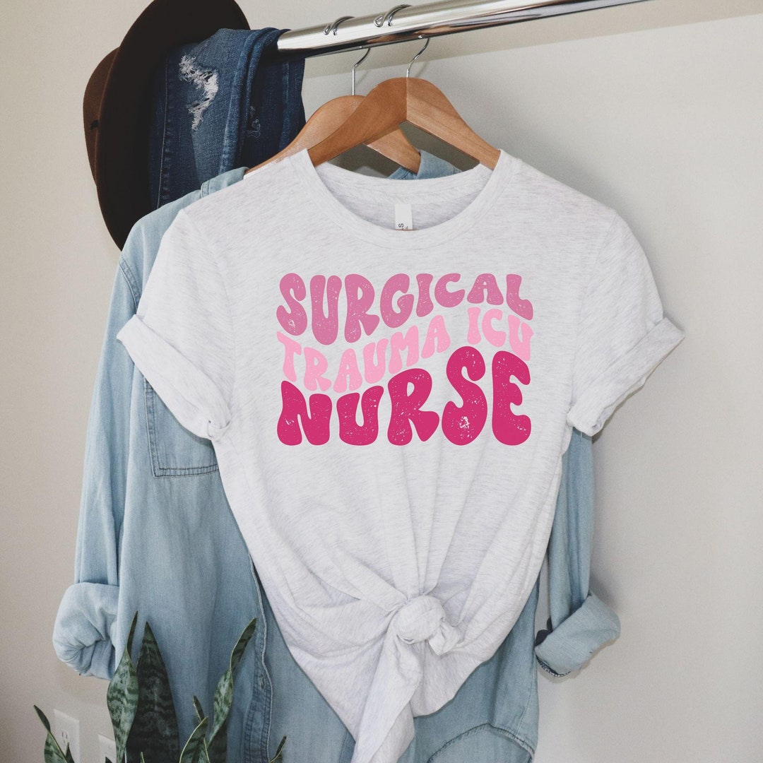 Surgical Trauma ICU Shirt Surgical Trauma Icu Nurse Crewneck SICU Nurse ...