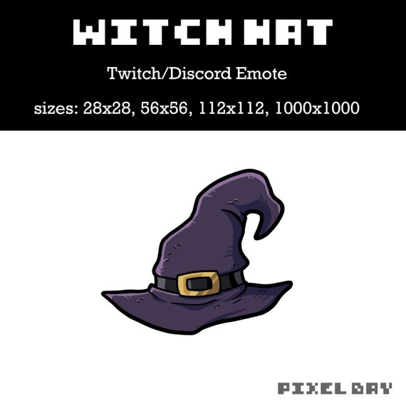 Witch Hat Twitch/discord Emote Halloween Theme Emote | Etsy