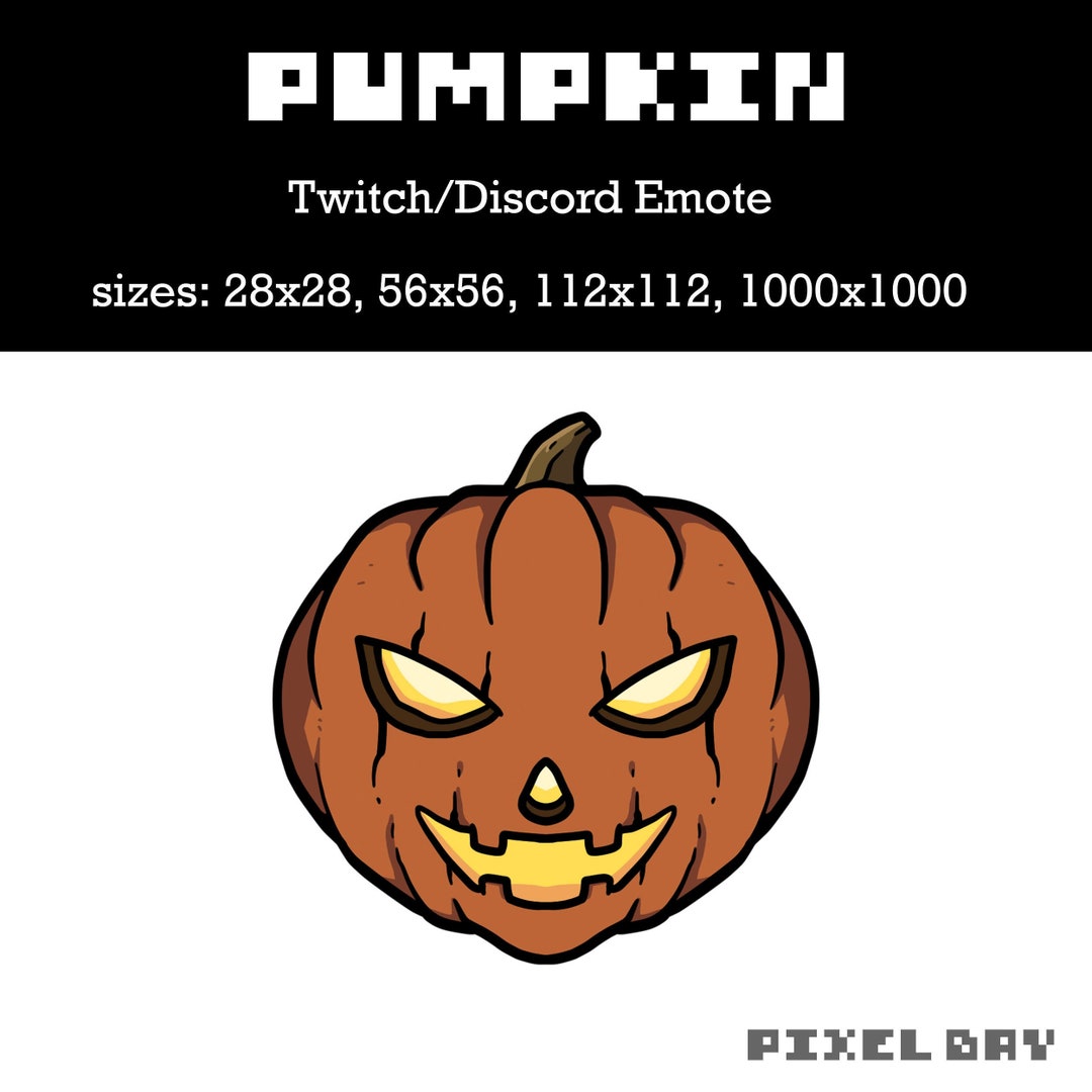 Pumpkin - Twitch/discord Emote - Halloween Theme Emote - Digital ...