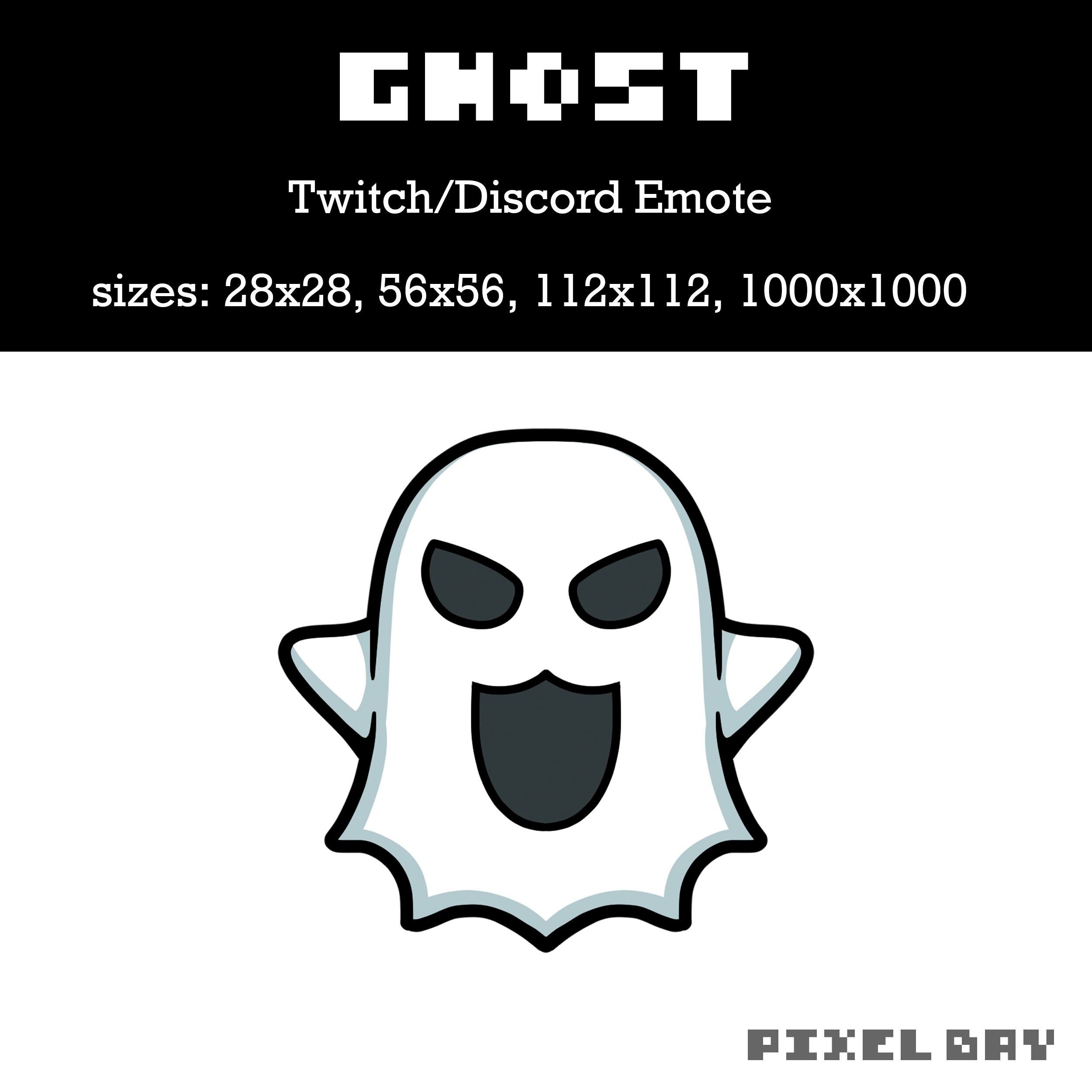 Ghost Twitch/discord Emote Halloween Theme Emote Digital Download - Etsy
