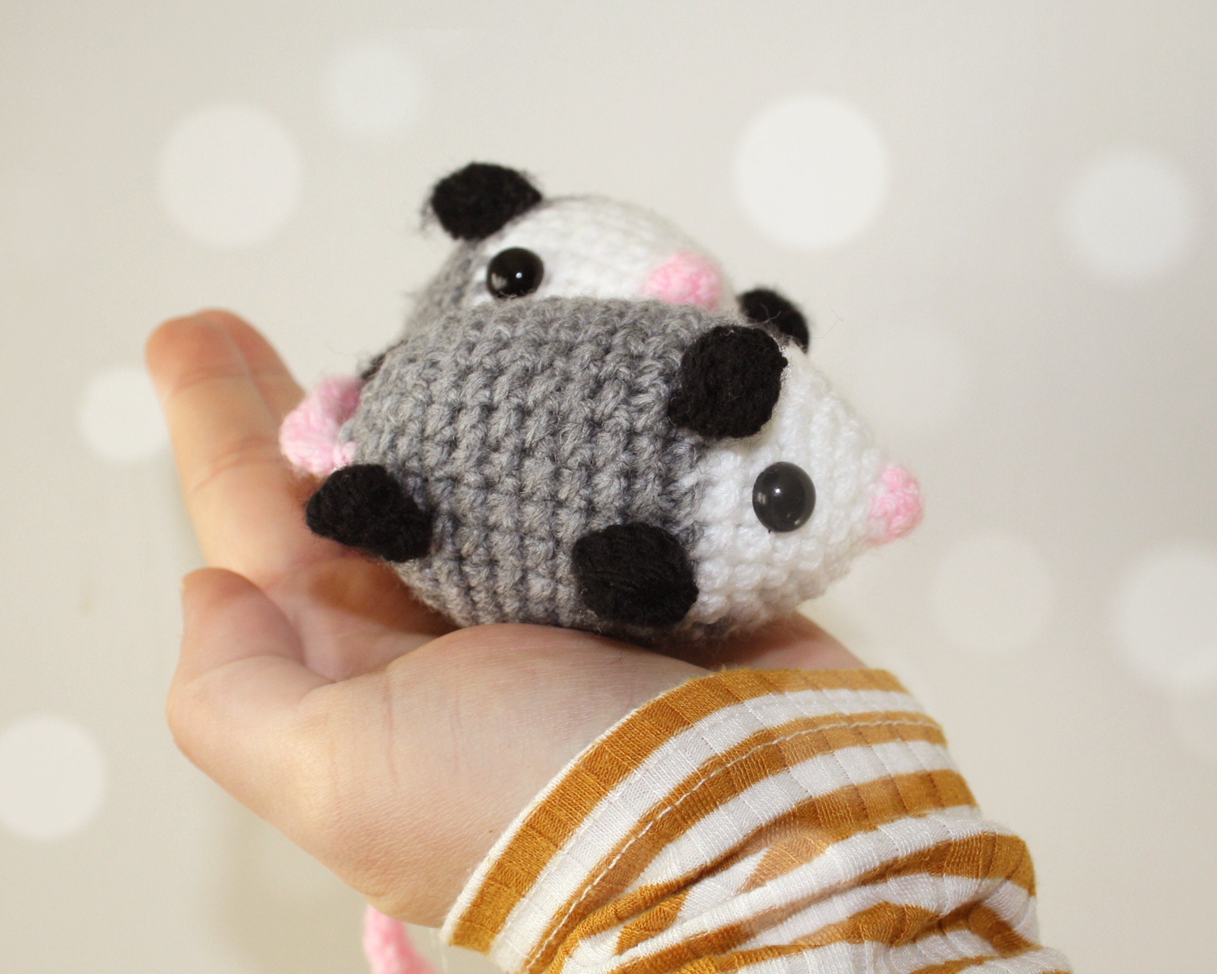 Cute Baby Possum Hand Made Crochet Decoration Gift Ornament - Etsy