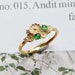 Lotus Leaf Engagement Ring, Imperial Green Jadeite Promise Ring ...