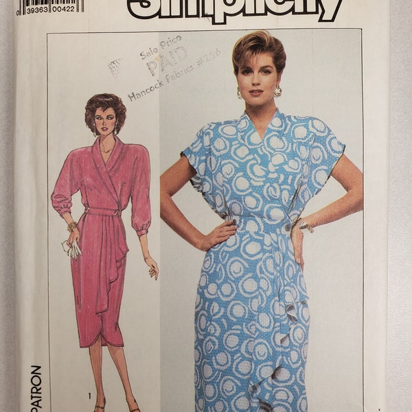 Wrap Front Dress Pattern - Etsy