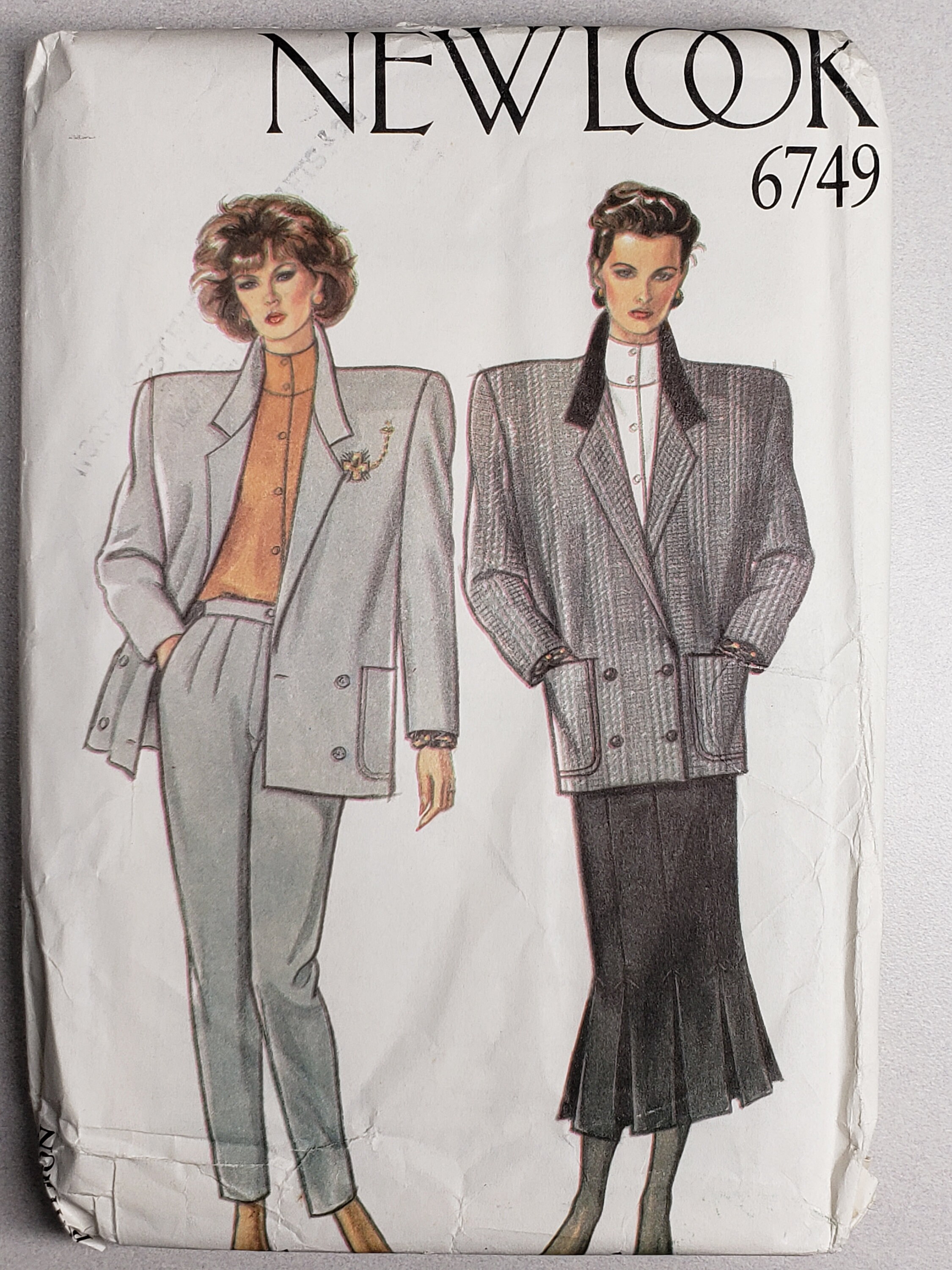NEW LOOK 6749 Vintage Sewing Pattern Women's Size 8-18 Women's Lined ...