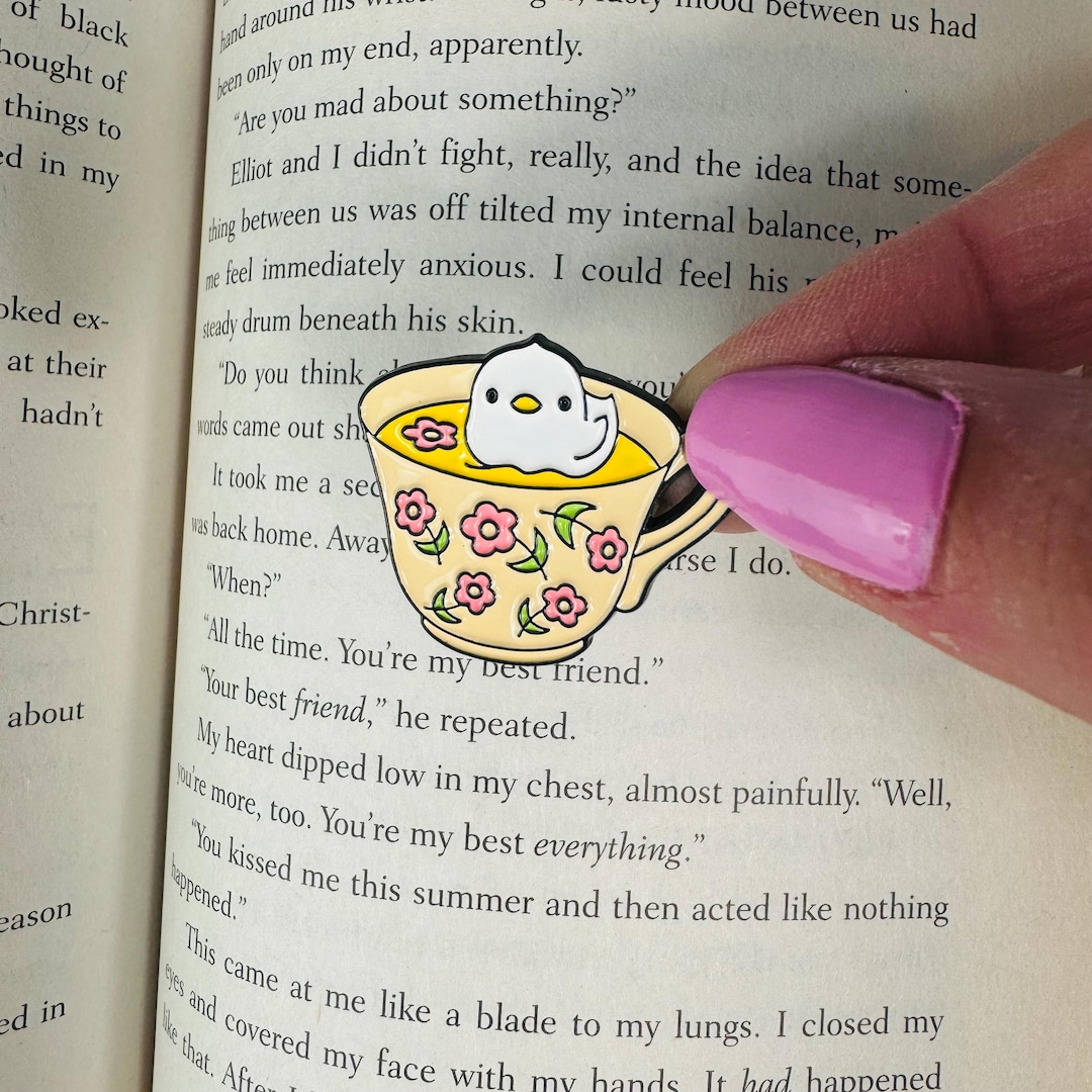 Duck Tea Cup Mini Enamel Pin | Cute Teacup Enamel Pin | Chubby Duck Pin ...