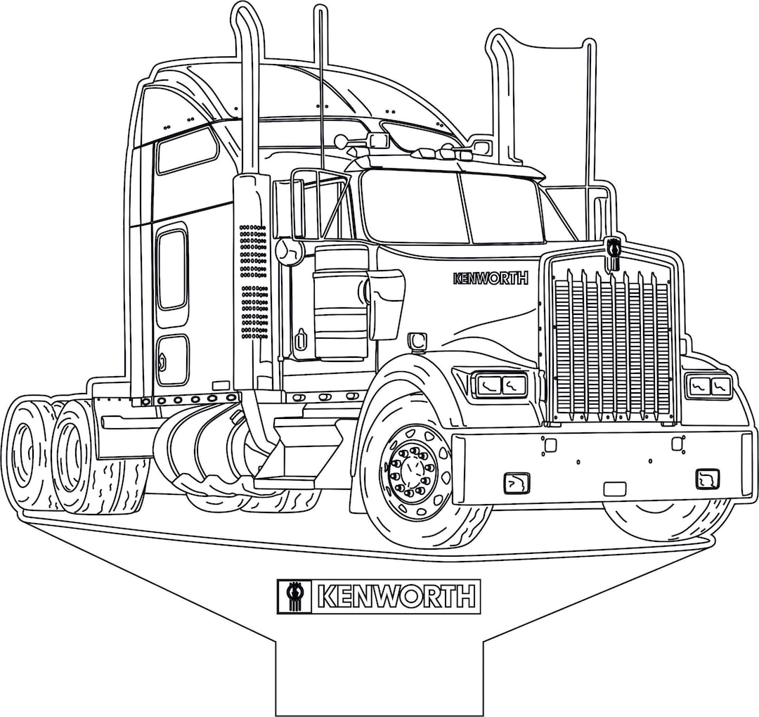 Kenworth Vector Illustration File.cdr,ai,dxf,svg,eps,kenworth,truck ...