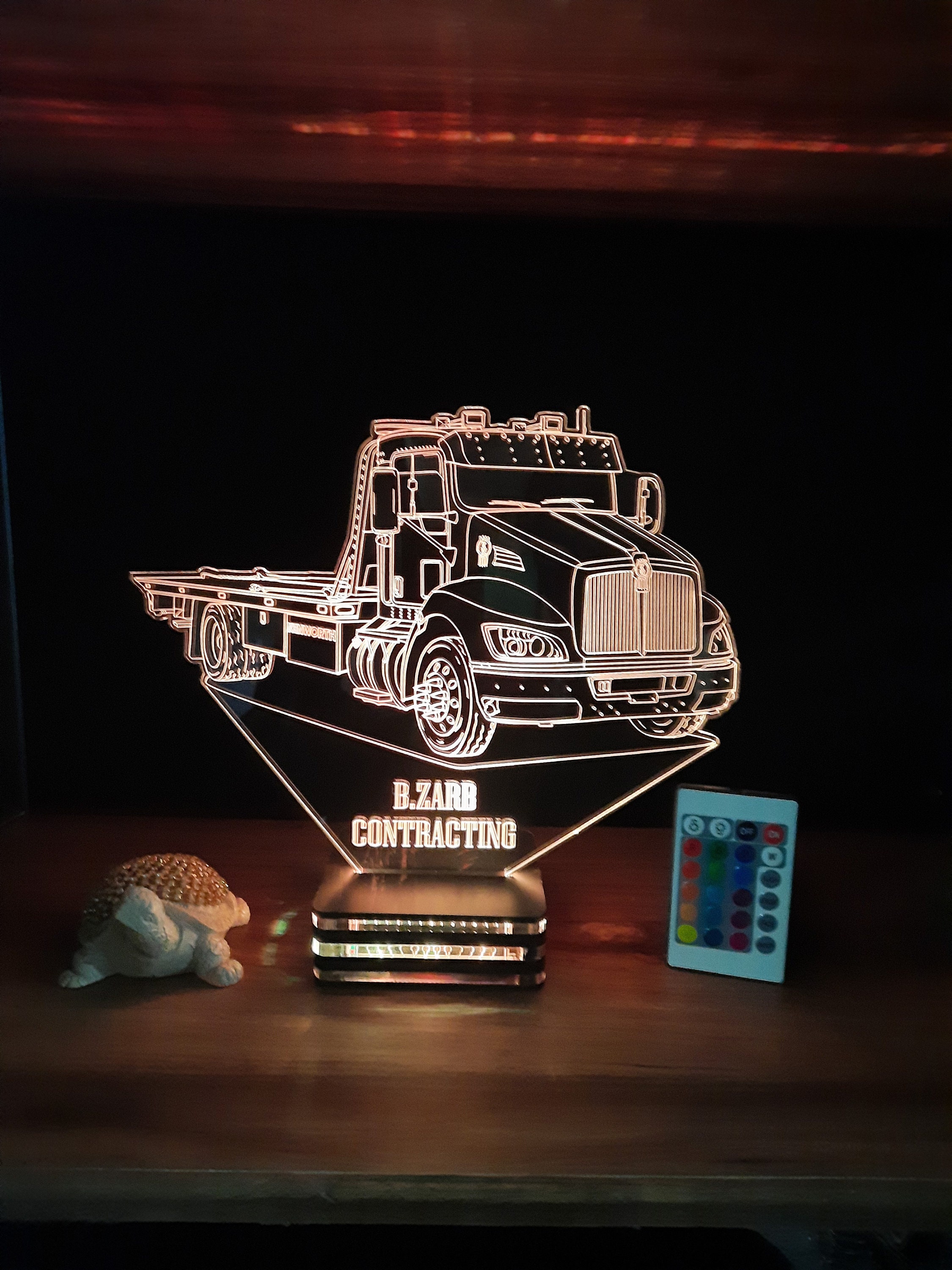 Kenworth,personalized 3 D Lamp Design,present,gift,birthday,lamp Night ...