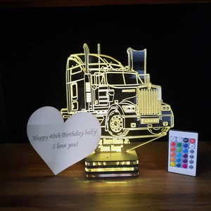 Personalized 3 D Lamp Design,present,gift,birthday,lamp Night,wedding ...