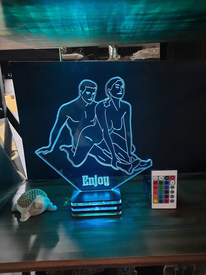 Personalized 3 D Lamp Sex Position Lamp Erotic T Erotic Home T Erotic T For