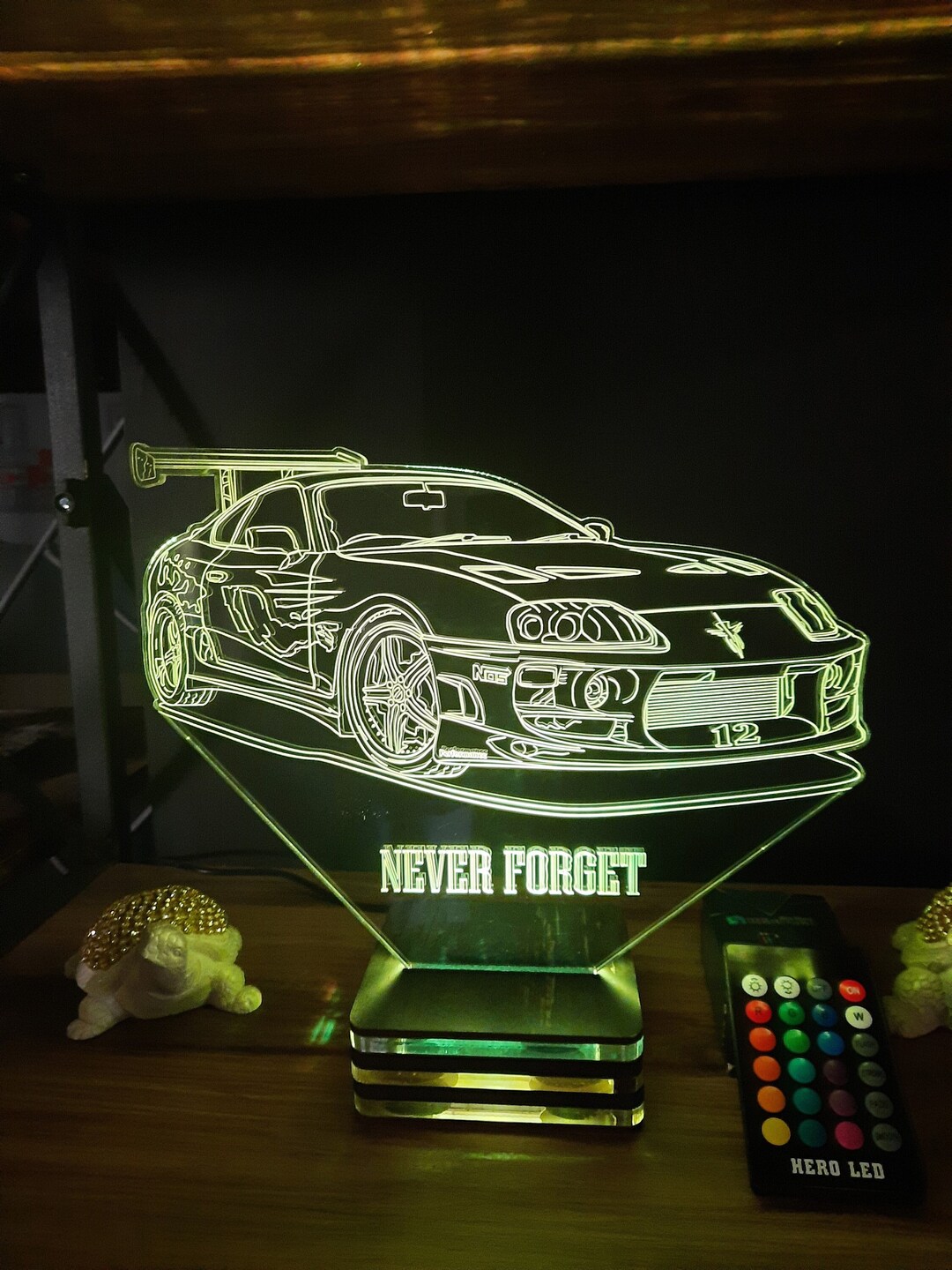 Personalized 3 D Lamp,the Fast and the Furious ,present,gift,birthday ...