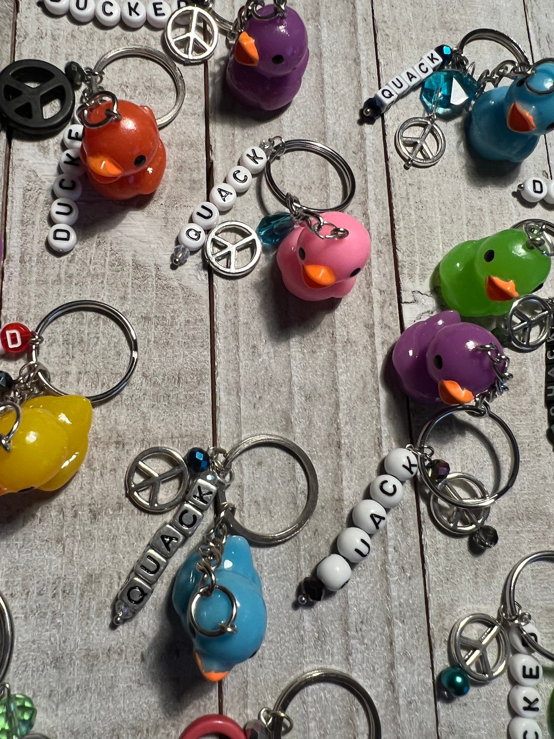Duck Duck Key Chain Ducking Keychain Ducked Keyring Duck Me Keychain ...