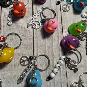 Duck Duck Key Chain Ducking Keychain Ducked Keyring Duck Me Keychain ...