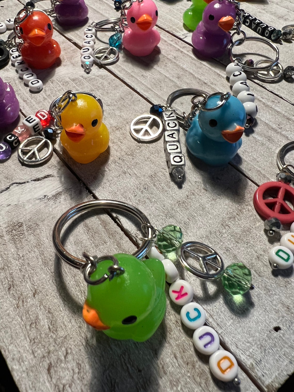 Duck Duck Key Chain Ducking Keychain Ducked Keyring Duck Me Keychain ...