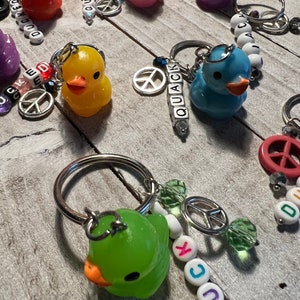 Duck Duck Key Chain Ducking Keychain Ducked Keyring Duck Me Keychain ...