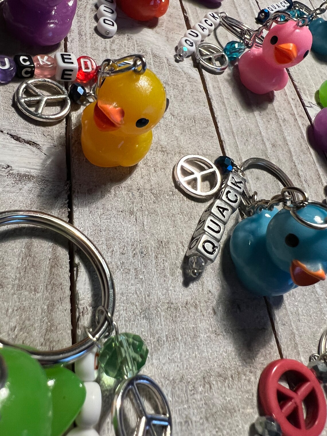 Duck Duck Key Chain Ducking Keychain Ducked Keyring Duck Me Keychain ...