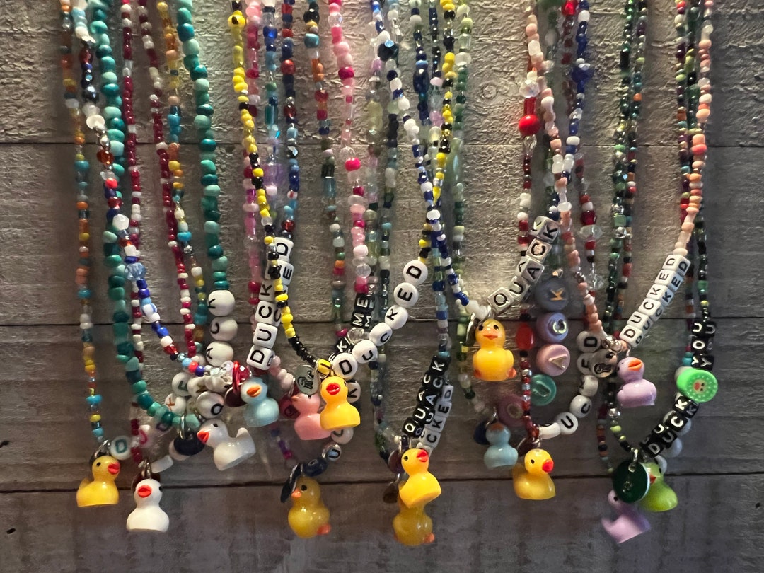 Duck Duck Beaded Rear-view Mirror Dangler Ducked Ducks Peace Sign You ...