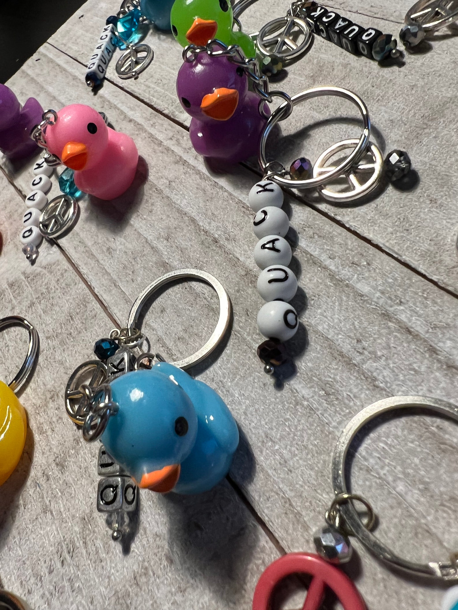 Duck Duck Key Chain Ducking Keychain Ducked Keyring Duck Me Keychain ...
