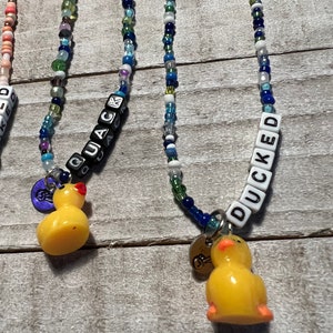 Duck Duck Beaded Rear-view Mirror Dangler Ducked Ducks Peace Sign You ...