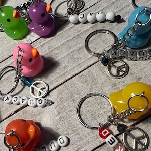 Duck Duck Key Chain Ducking Keychain Ducked Keyring Duck Me Keychain ...